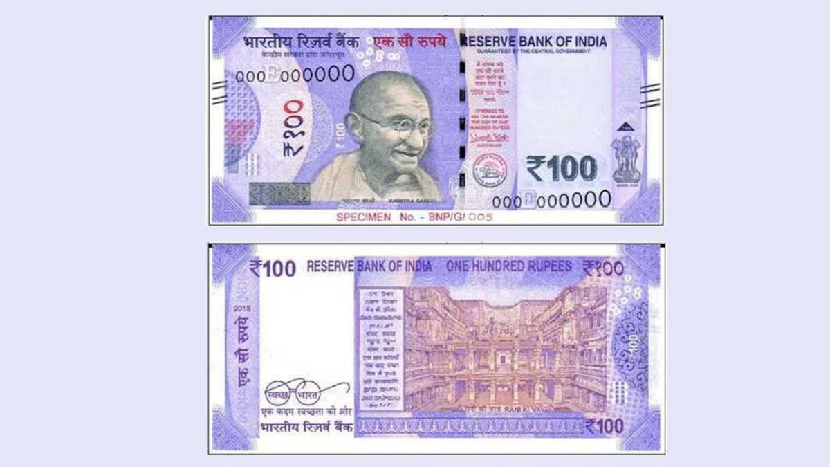 New Lavender Coloured 100 Rupee Note Features Gujarat's Rani ki Vav