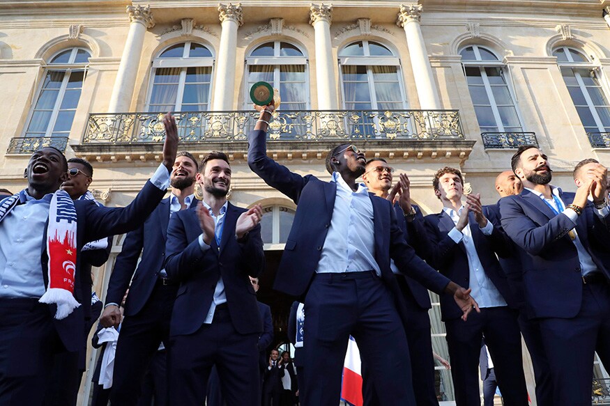 French Football Team Gets Hero's Welcome in Paris; See Photos - News18