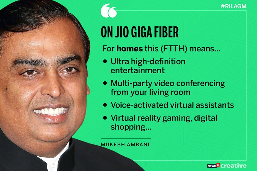 Reliance 41st AGM: Key Takeaways From Mukesh Ambani - News18