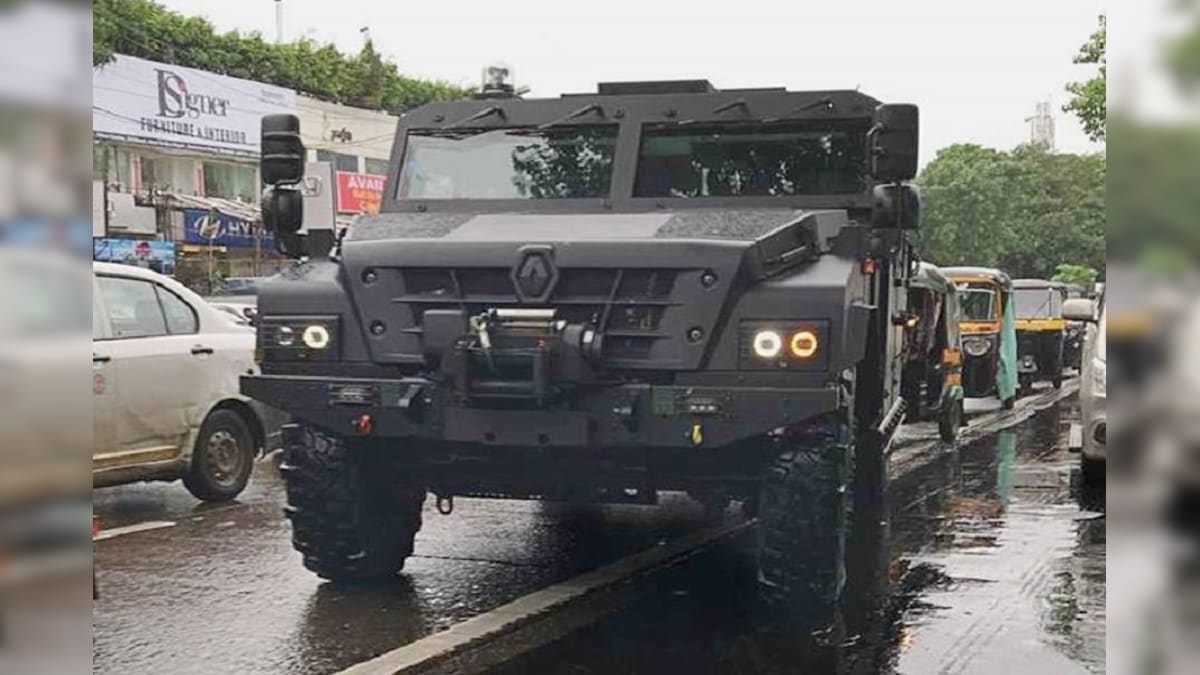 Renault Sherpa Armoured Military Vehicle Serving NSG Spotted in Mumbai