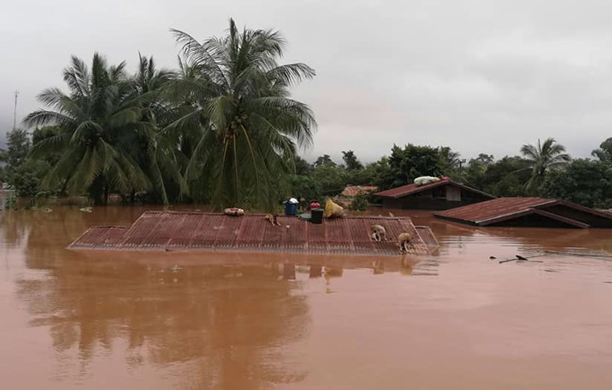 PHOTOS: Hundreds Missing after Laos Dam Collapse - News18