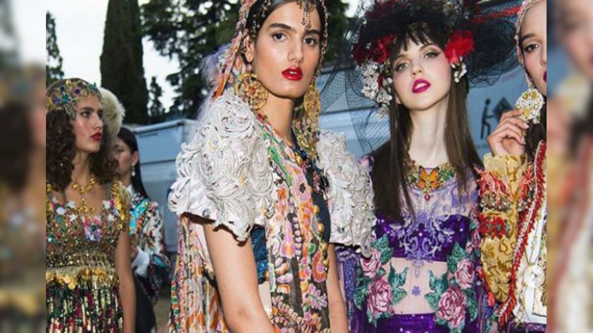 Model Dipti Sharma Embraces the Saree at Dolce & Gabbana Show in Italy ...