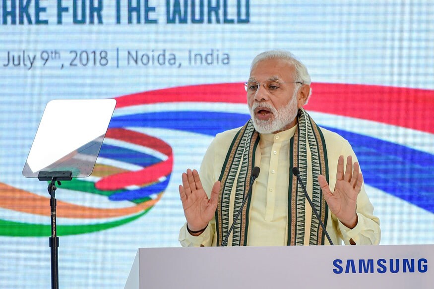 PM Modi, Prez Moon Open World's Biggest Mobile Phone Factory in Noida ...