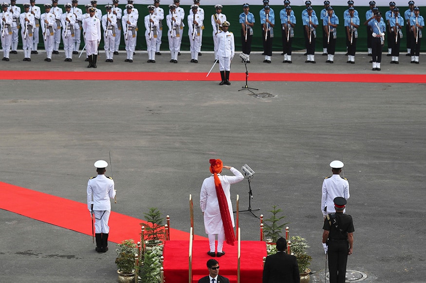 Independence Day 2018: PM Modi Inspects Guard of Honour - News18