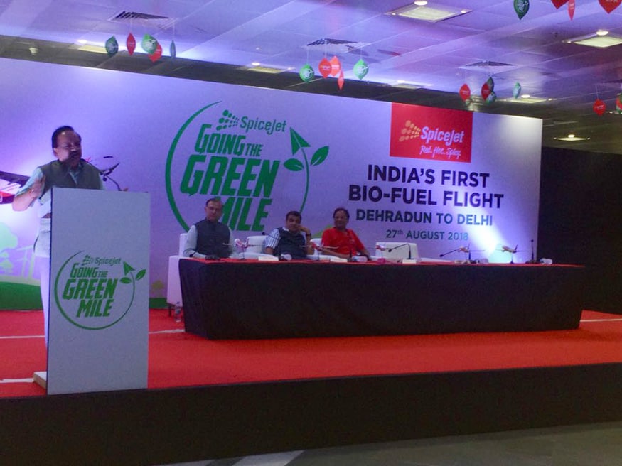 SpiceJet Conducts First Test of Bio-Fuel Powered Plane - News18