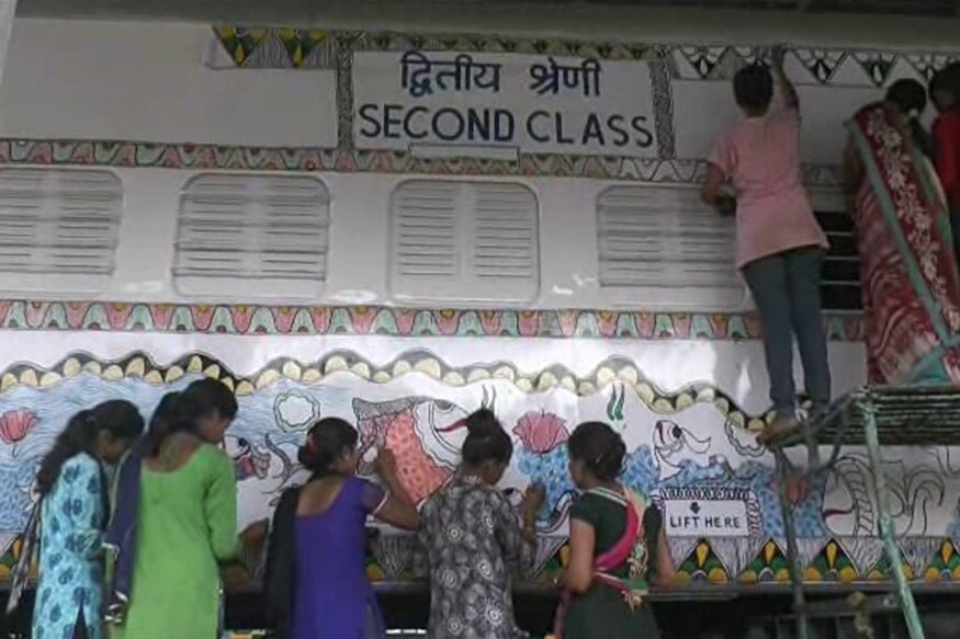 This is What Bihar Sampark Kranti Looks After an Arty Makeover - News18