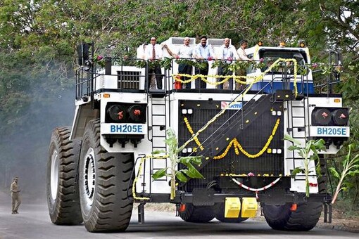 BEML Launches Make-In-India Electric Dump Truck, Weighs 335 Tonnes - News18