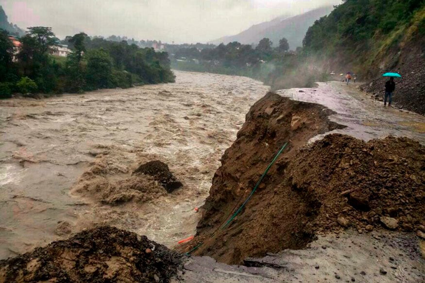 Heavy Rains Trigger Flash Floods in Himachal Pradesh; See Pictures - News18