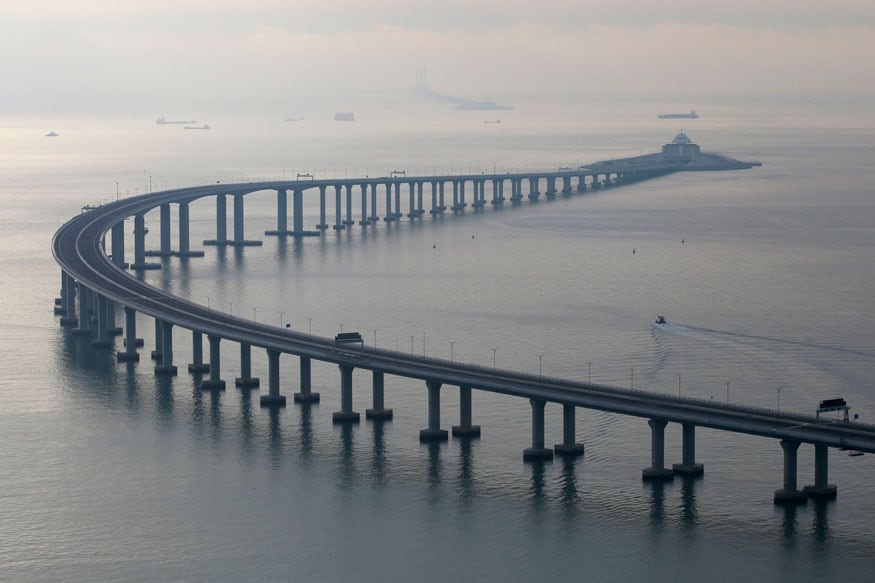 PICS: See World's Longest Sea-Crossing Bridge Linking Hong Kong-China ...