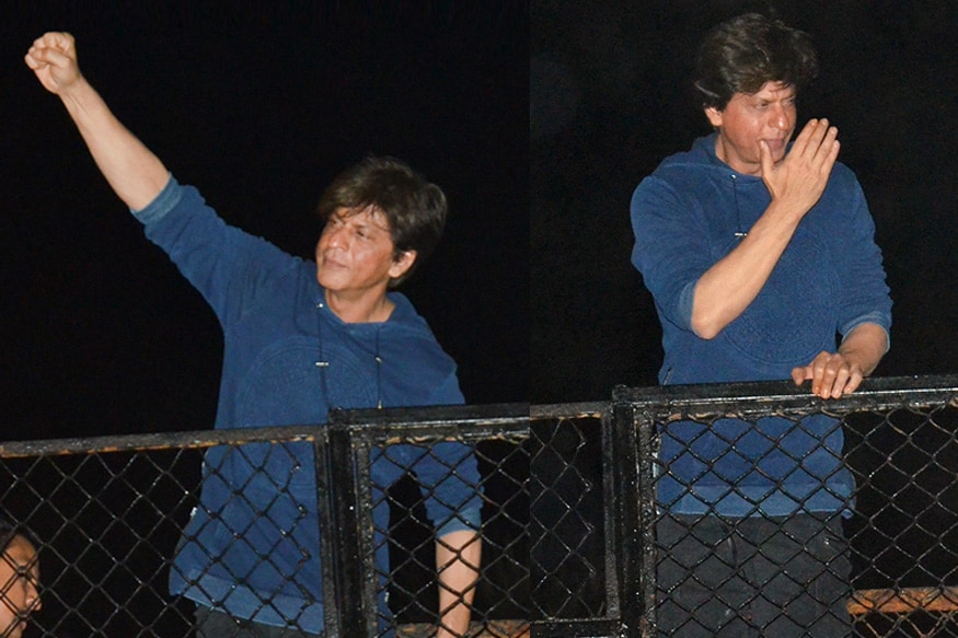 Pics Shah Rukh Khan Greets Sea Of Fans On His 53rd Birthday News18