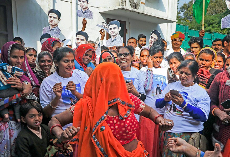 Congress Workers Celebrate Party's Poll Performance - News18