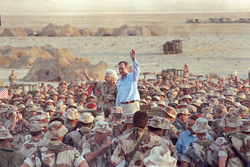 Ex-US President George HW Bush, World War II Hero Who Steered America ...