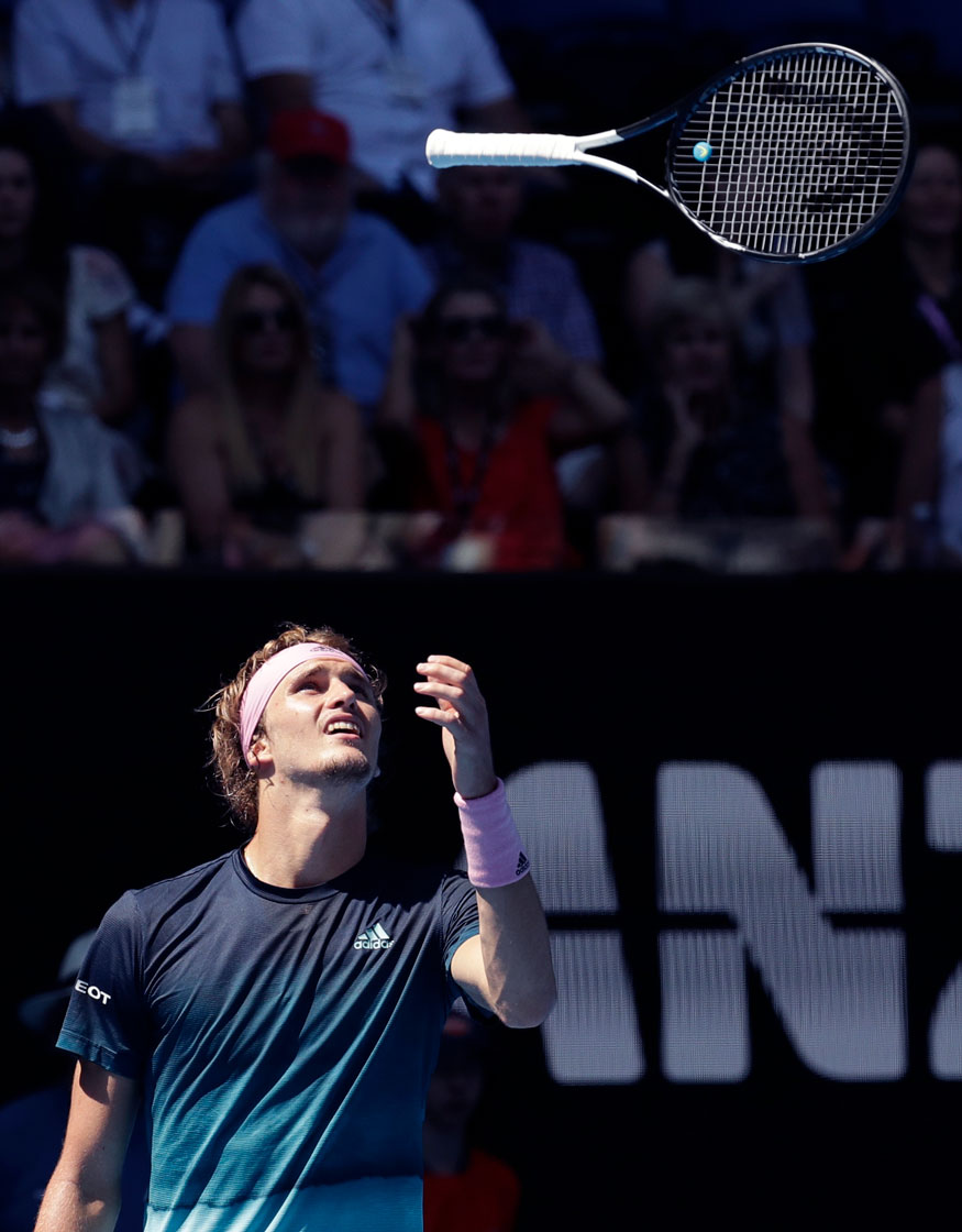 Australian Open: Zverev Destroys Racket in Violent Meltdown - News18