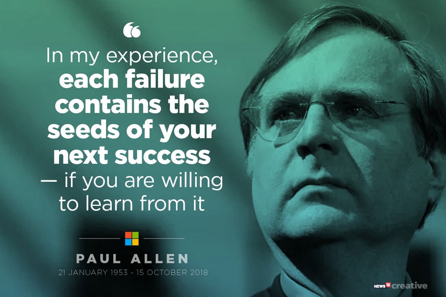 Paul Allen's 8 Mantras for a Successful Life - News18