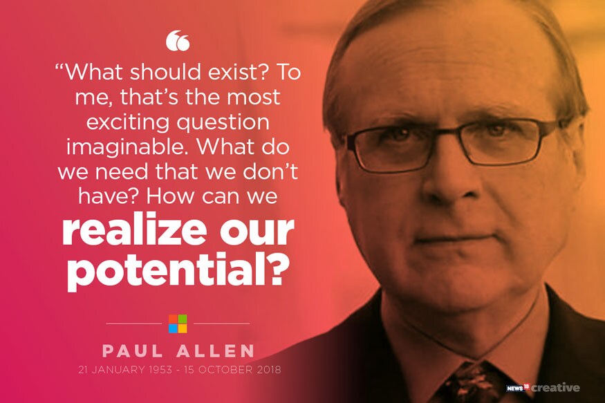Paul Allen's 8 Mantras for a Successful Life - News18