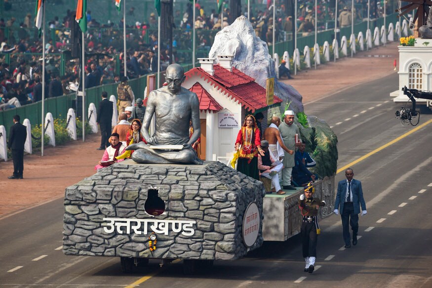 Republic Day Parade 2019 Rehearsals: Gandhi-Themed Tableaux on Display ...