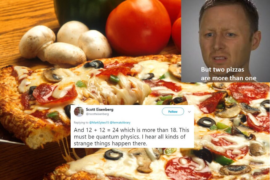 One 18 inch Pie Has More Pizza Than Two 12 inch Ones And The Internet