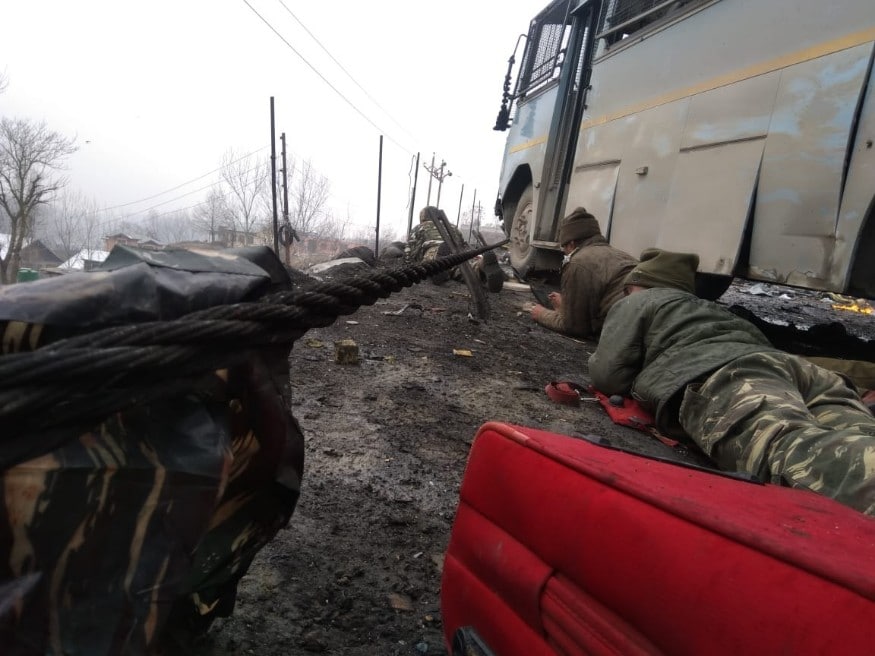 Ground Zero Photos Describe The Horror of Pulwama Terror Attack - News18