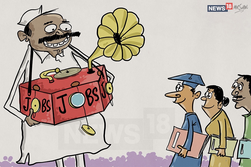 In Cartoons: India's Unemployment Rate Hits 45-Year High - News18