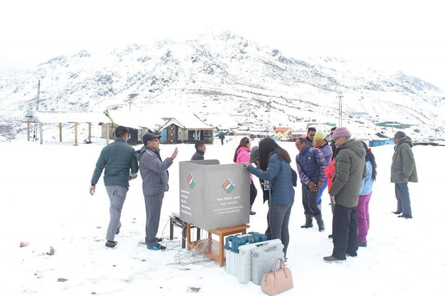 In Pictures: Bizarre and Most Beautiful Polling Stations - News18