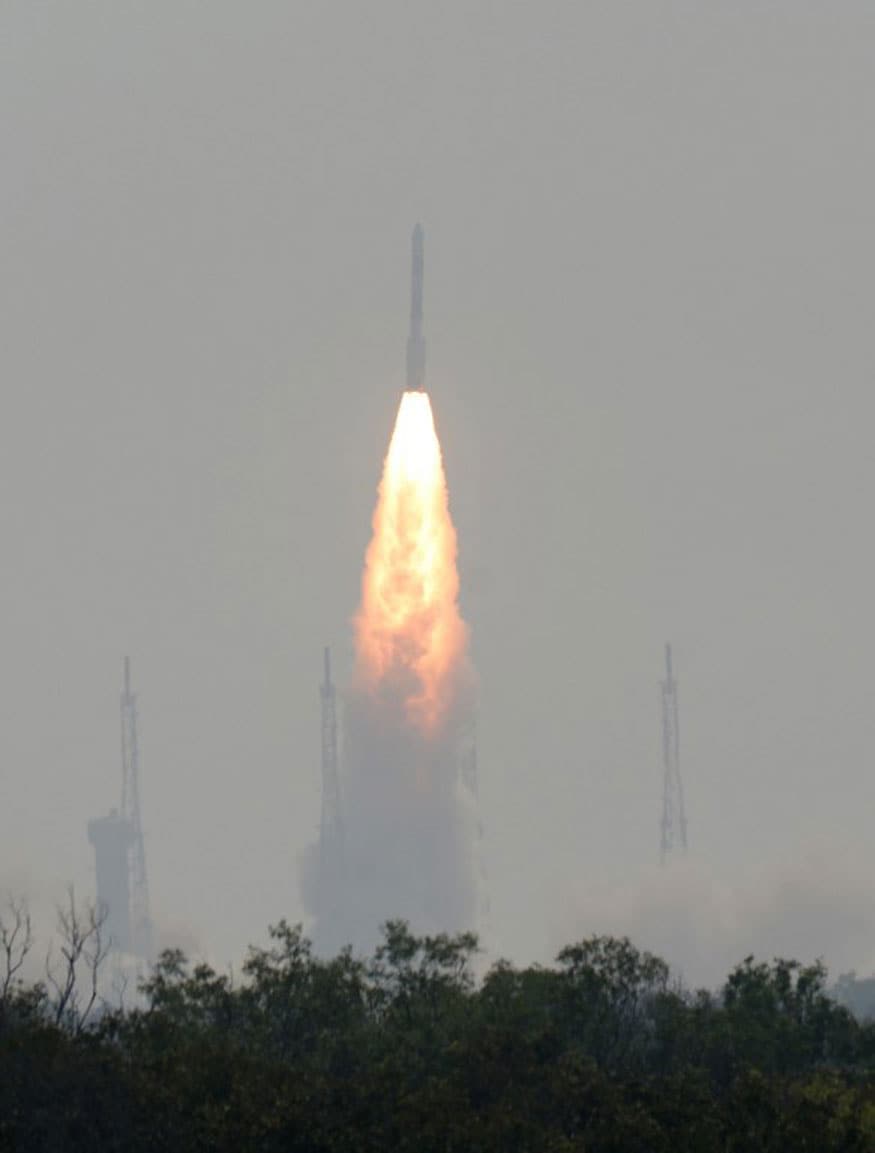 PICS: ISRO Launches EMISAT & 28 Nano Satellites By PSLV-C45 - News18