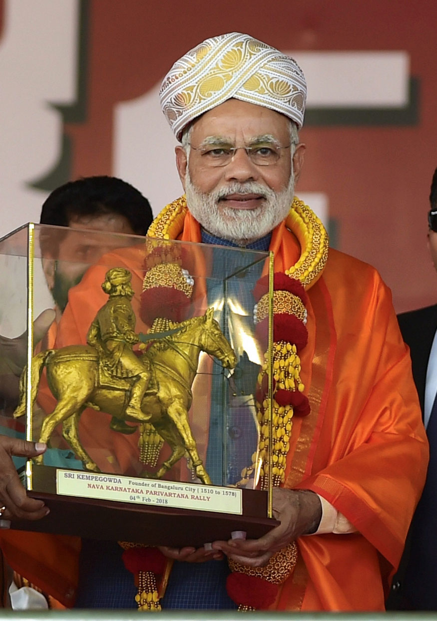 PHOTOS: Colourful Headgears of PM Narendra Modi - News18