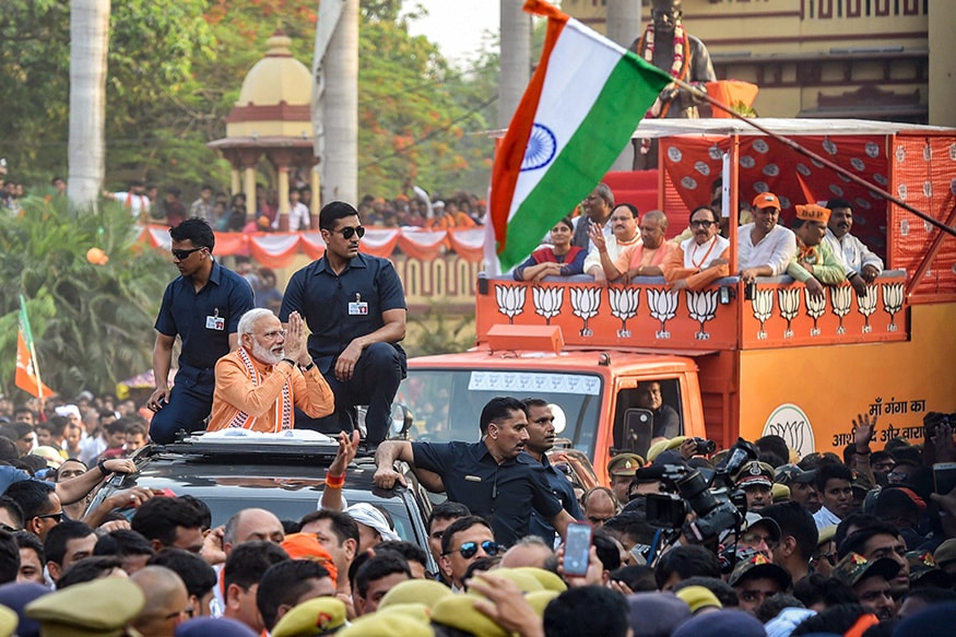 In Pictures: Narendra Modi's Mega Roadshow in Varanasi - News18