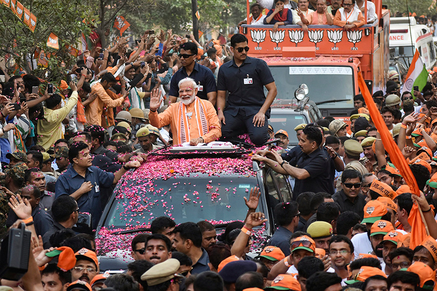 In Pictures: Narendra Modi's Mega Roadshow in Varanasi - News18