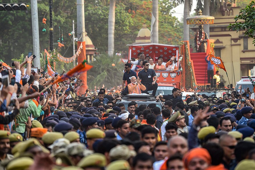 In Pictures: Narendra Modi's Mega Roadshow in Varanasi - News18