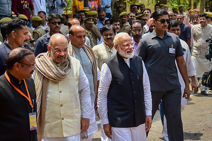 PM Modi Files Nomination in Varanasi, Shows Off NDA Strength - News18