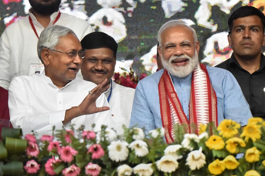 Pictures From PM Modi & Nitish Kumar's Joint Rally in Bihar - News18