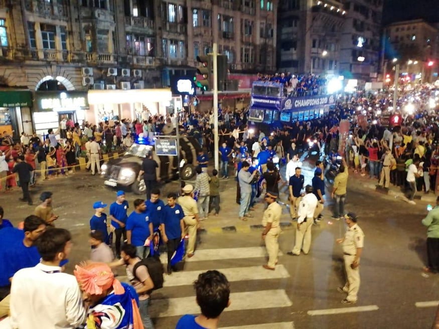 Mumbai Indians Celebrate IPL 2019 Victory With Open-Bus Parade - News18