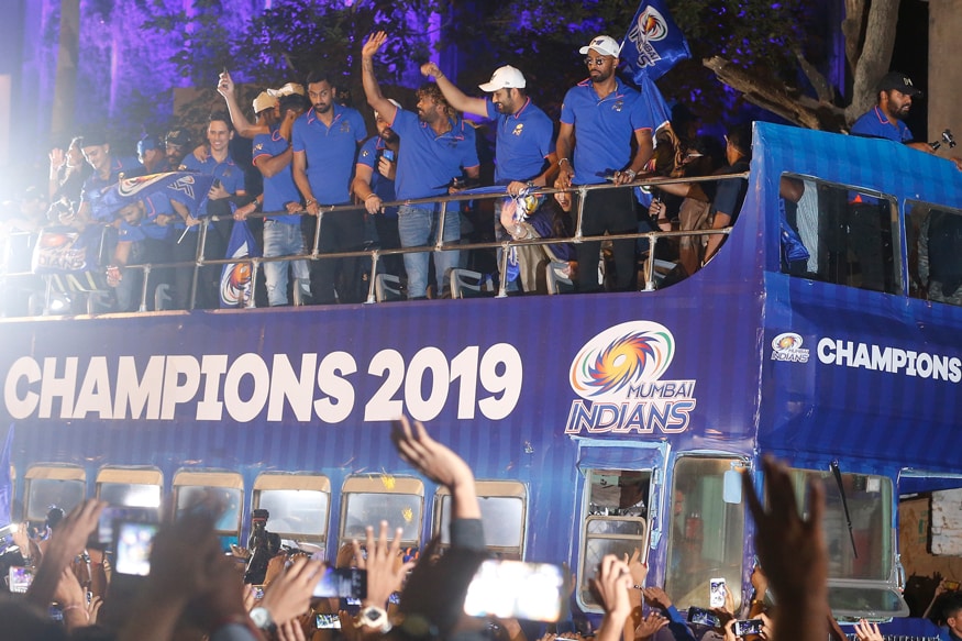 Mumbai Indians Celebrate IPL 2019 Victory With Open-Bus Parade - News18
