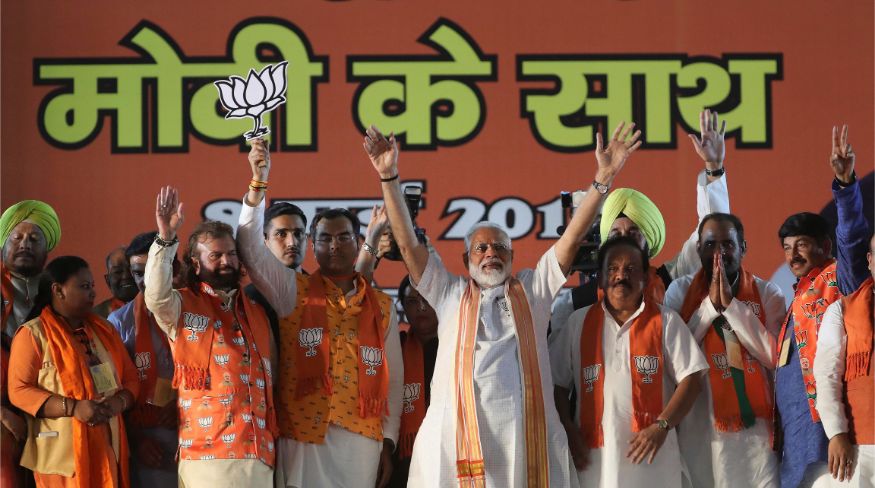 Photos From PM Modi's Rally in Ramlila Maidan, Delhi - News18