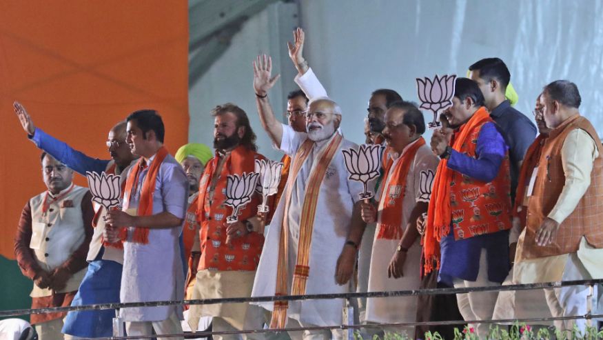 Photos From PM Modi's Rally in Ramlila Maidan, Delhi - News18