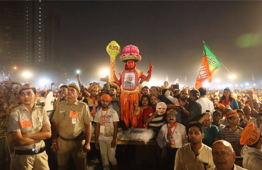 Photos From PM Modi's Rally in Ramlila Maidan, Delhi - News18