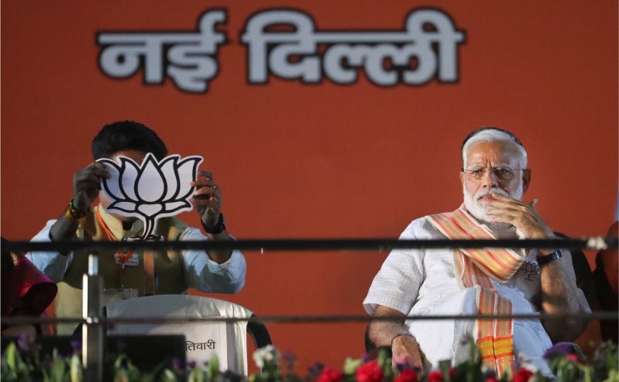 Photos From PM Modi's Rally in Ramlila Maidan, Delhi - News18