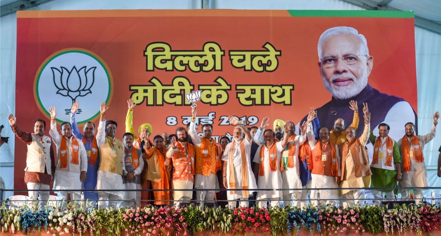 Photos From PM Modi's Rally in Ramlila Maidan, Delhi - News18