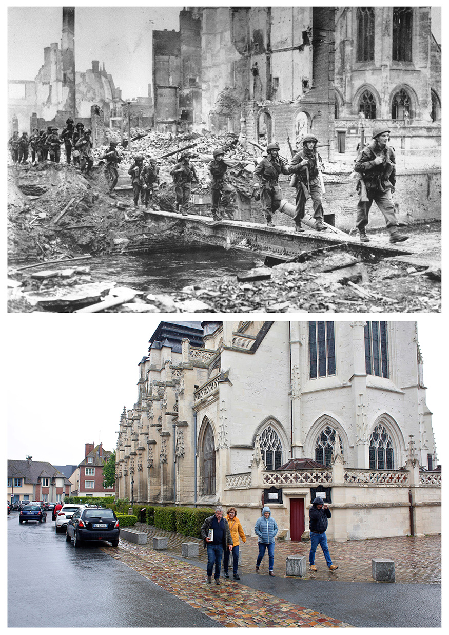 Then & Now: D-Day Landscape in 1944 and Today - In Pictures