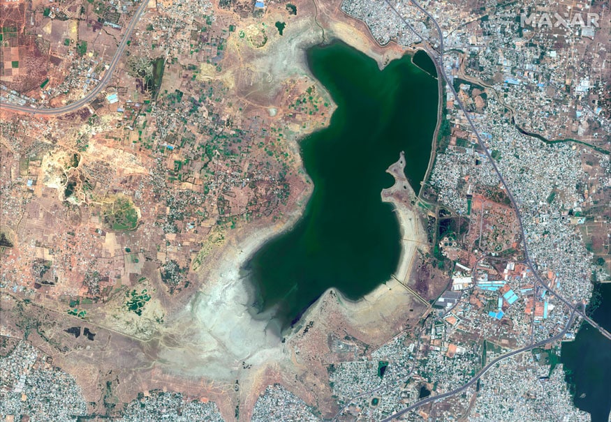 Tamil Nadu Water Woes: Before & After Satellite Photos of Chennai's Dry ...