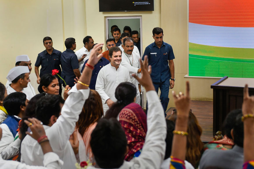 Rahul Gandhi Celebrates 49th Birthday with Party Workers - News18