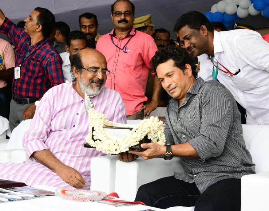 Sachin Tendulkar Flags Off Champions Boat League in Kerala
