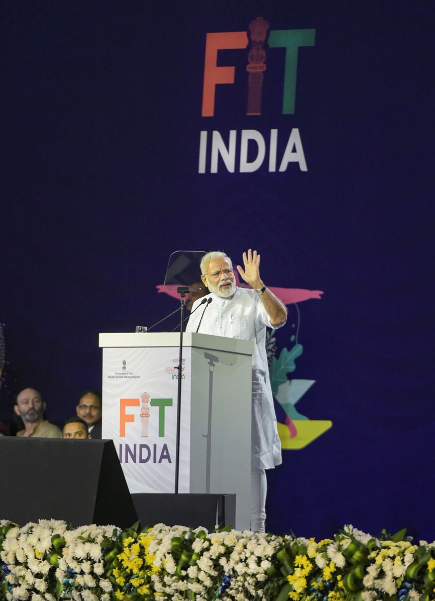 PM Modi Launches 'Fit India Movement' on National Sports Day; See Pics ...