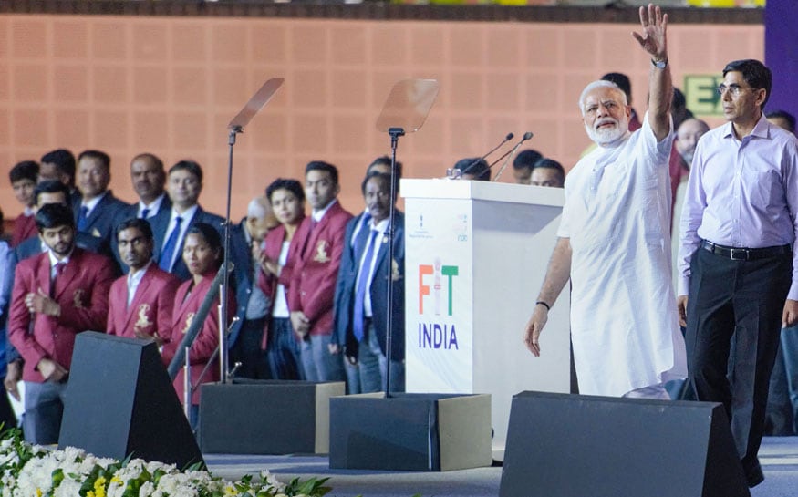 PM Modi Launches 'Fit India Movement' on National Sports Day; See Pics ...