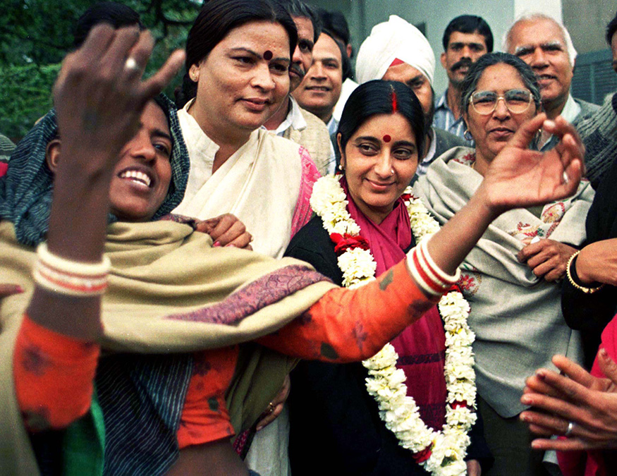Remembering Sushma Swaraj: Rare Pictures Of 'Millennial' Minister