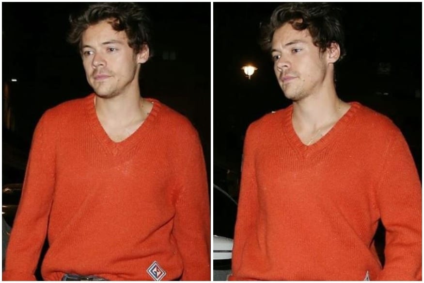 Harry Styles Pays Homage to the '70s in Flared Jeans and Vibrant Jumper ...