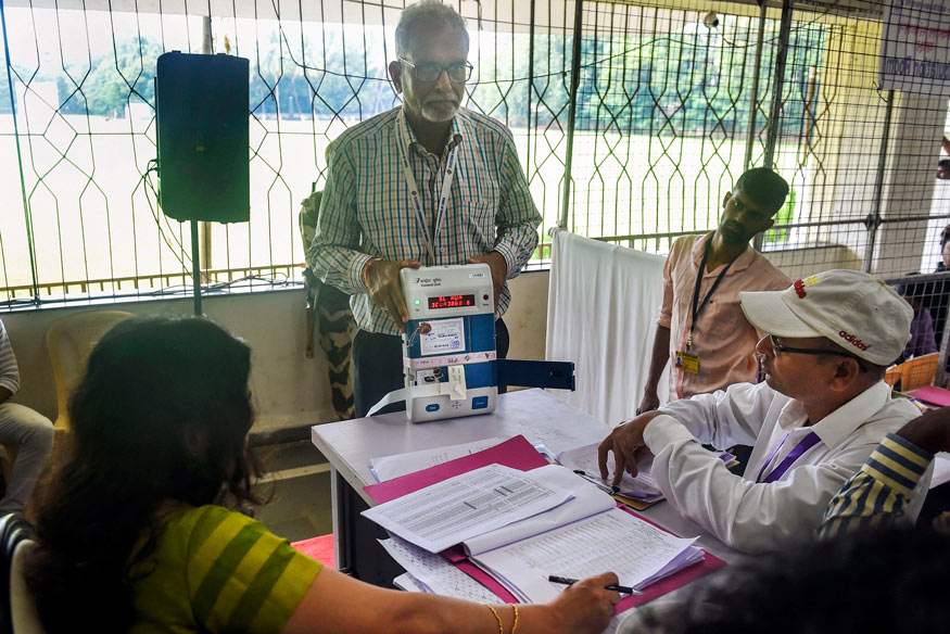 Assembly Elections 2019: Inside Photos of Vote Counting Centres - News18