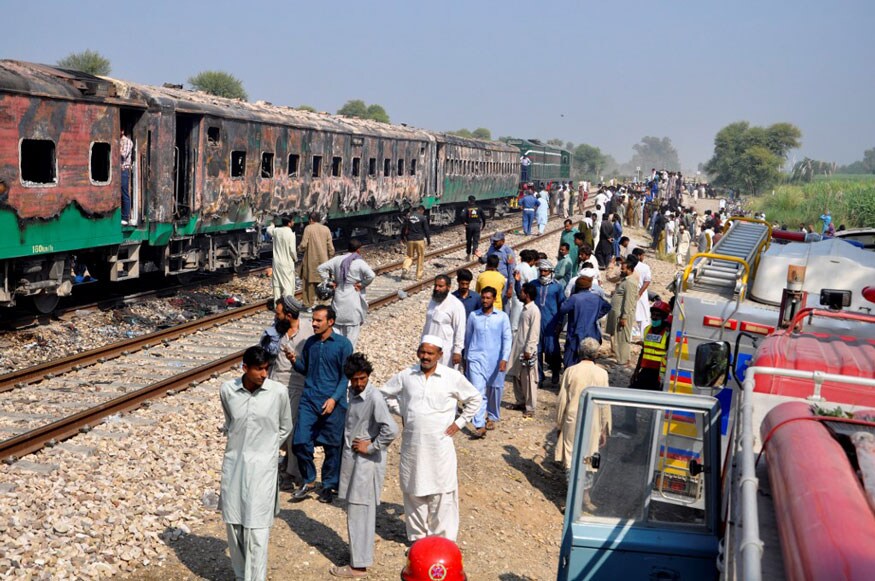 Pakistan Train Fire Photos: At Least 73 Killed After Gas Stove Blast ...