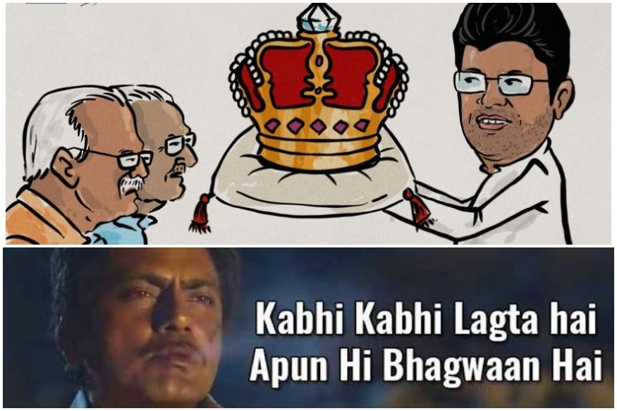 'Kingmaker' Dushyant Chautala Memes Trend as BJP, Congress Turn to JJP ...