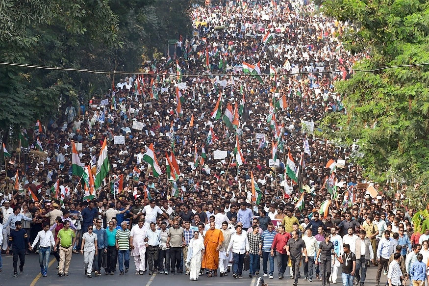 Mamata Leads Big March in West Bengal, says Won't Allow CAB, NRC - News18
